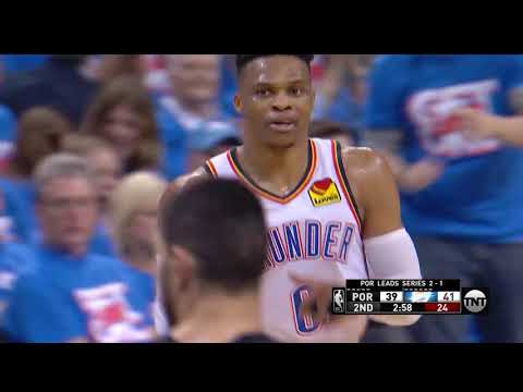 Russell Westbrook All Actions 04/21/2019 Portland Trail Blazers vs Oklahoma City Thunder Highlights