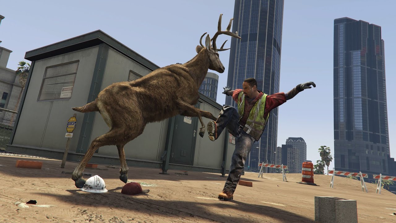 A Deer's wild adventure (GTA V) - YouTube
