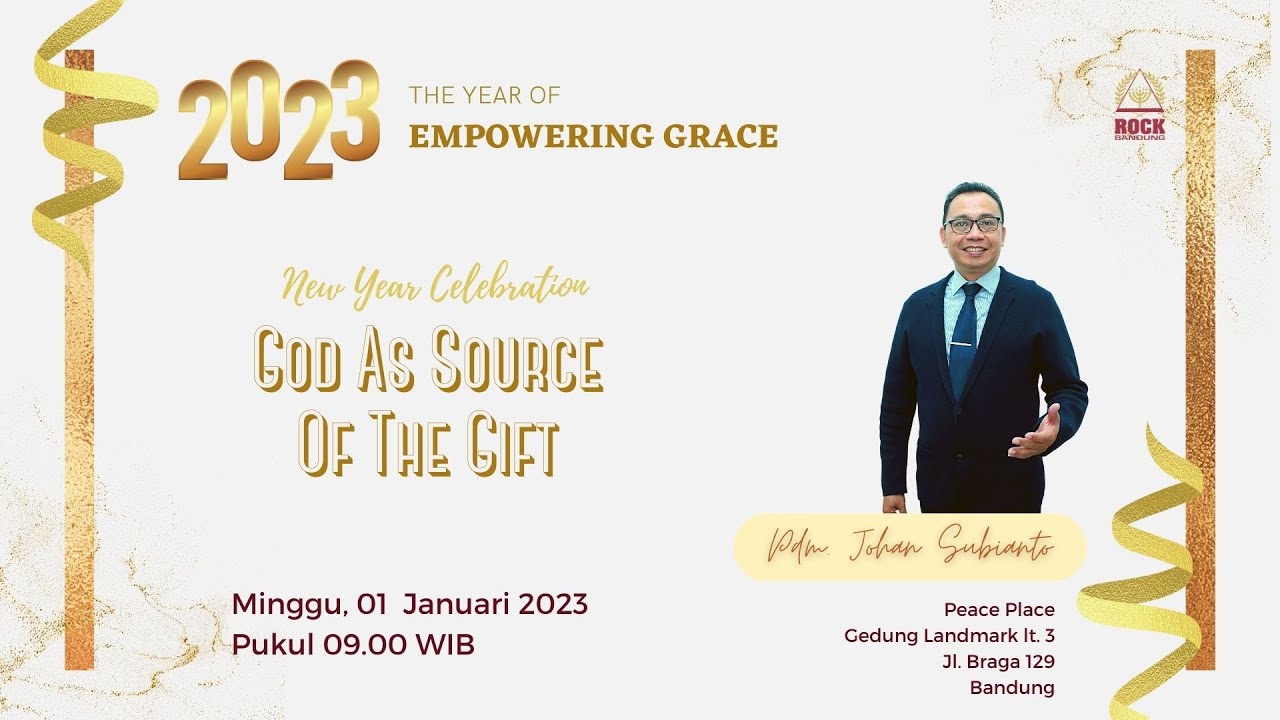 IBADAH UCAPAN SYUKUR AWAL TAHUN ROCK MINISTRY BANDUNG | PDM. JOHAN ...