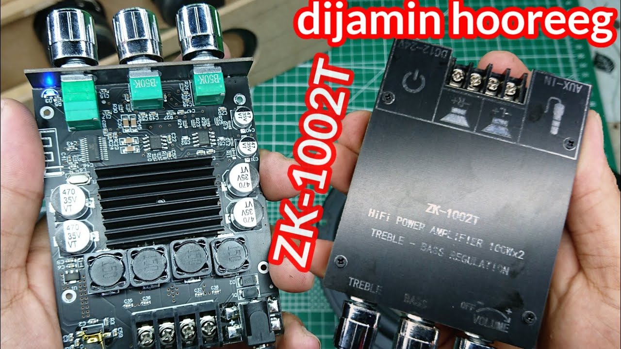 UNBOXING TEST REVIEW ZK-1002T Bluetooth-Compatible Amplifier HIFI 2.0 ...