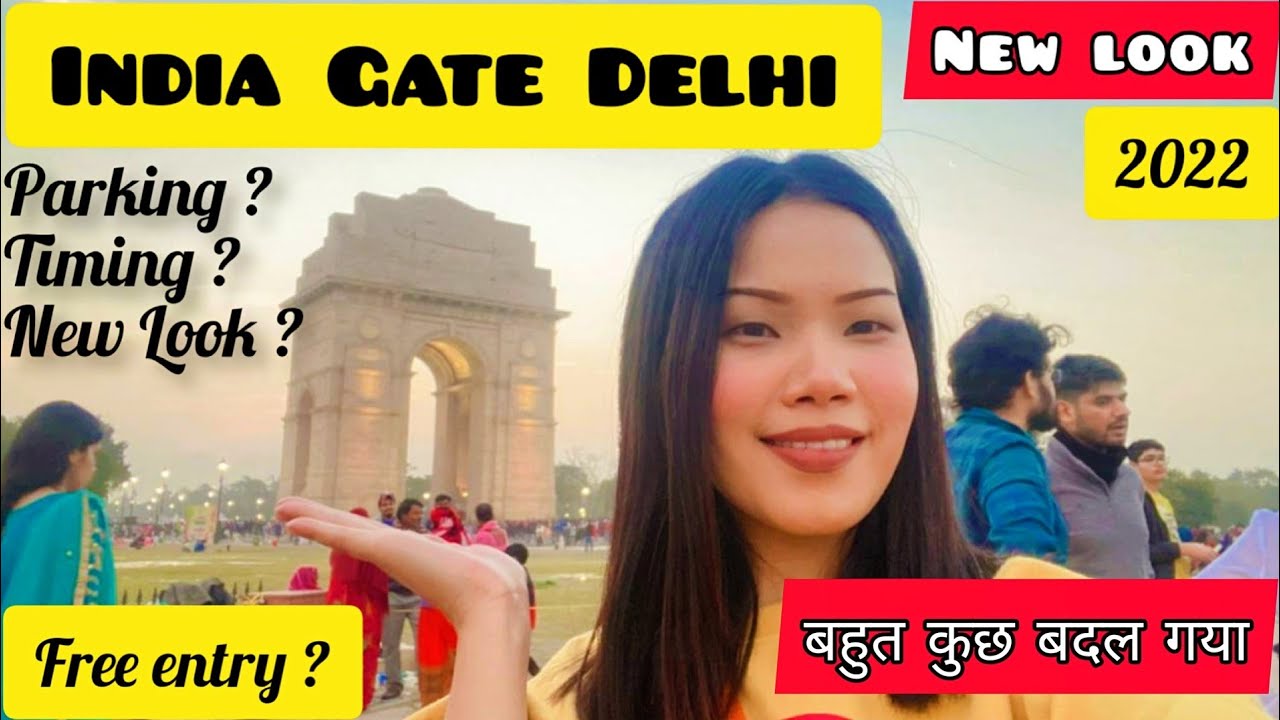 India Gate Delhi 🇮🇳 New Look 2023 | सब बदल गया 😯 Places to visit in ...
