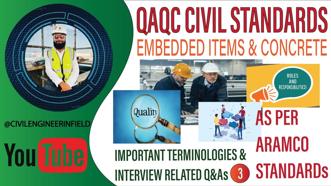 3 | EMBEDDED ITEMs & CONCRETE | QAQC | ARAMCO STANDARDs | IMPORTANT ...