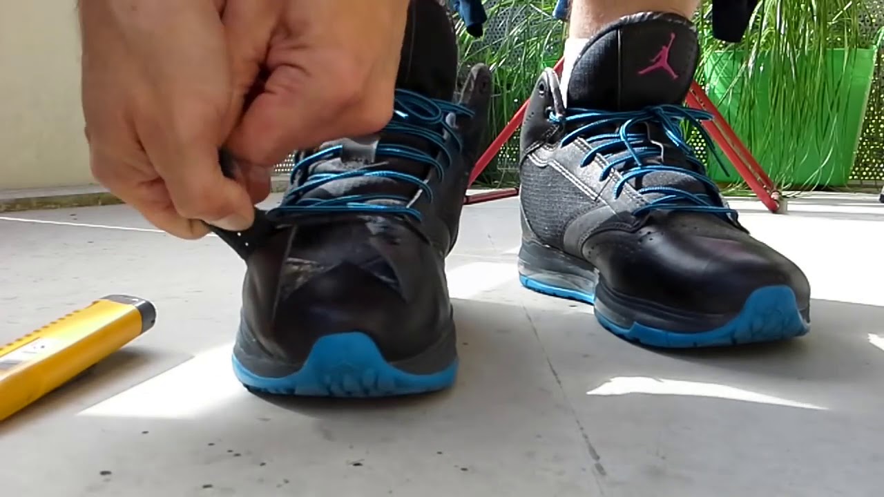 trashed my Nike Jordan mega Air air out and cut and destroyed - YouTube