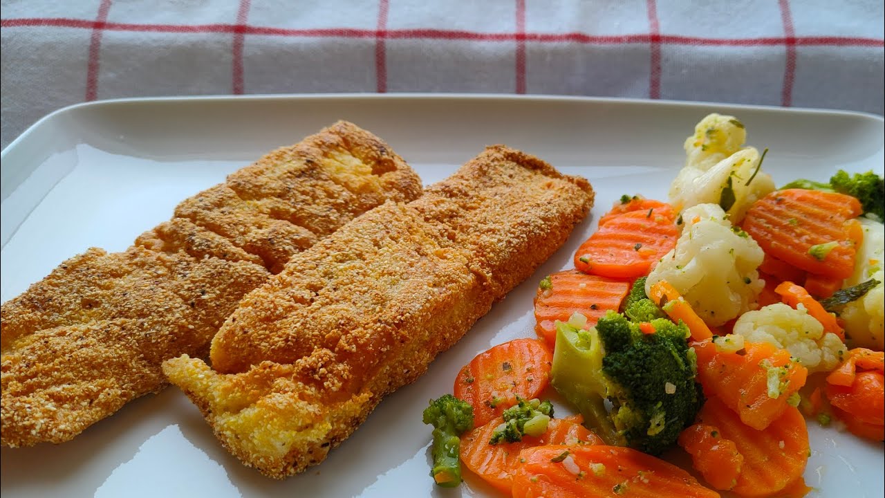 File de șalău la tigaie, în crustă de mălai. Un deliciu! - YouTube