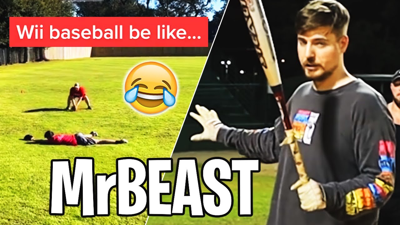 MrBeast DESTROYS Home Run! Funny and Crazy Baseball Videos - YouTube