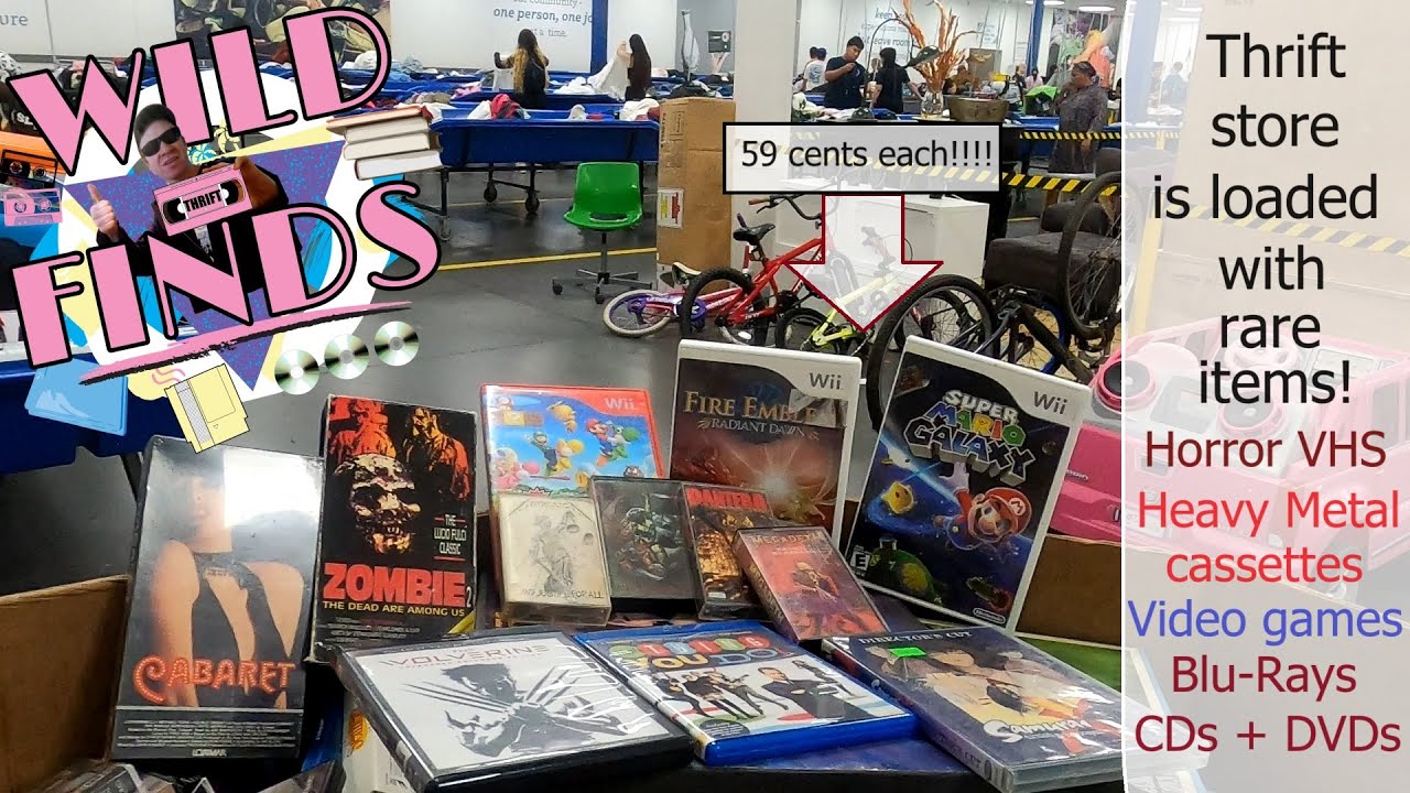 Thrift Store hunting - Find valuable Video Games, Heavy Metal Cassettes ...