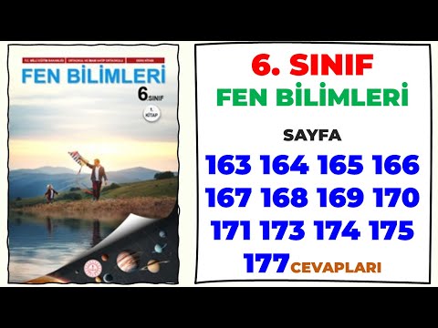 6 Sınıf Fen Bilimleri Ders Kitabı Sayfa 163 164 165 166 167 168 169 170 171 173 174 175 177 Cevaplar