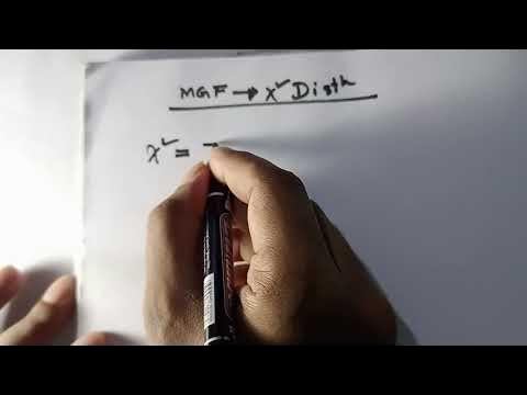 Derivation of Moment Generating Function (MGF) of Chi-Squared Distribution - YouTube