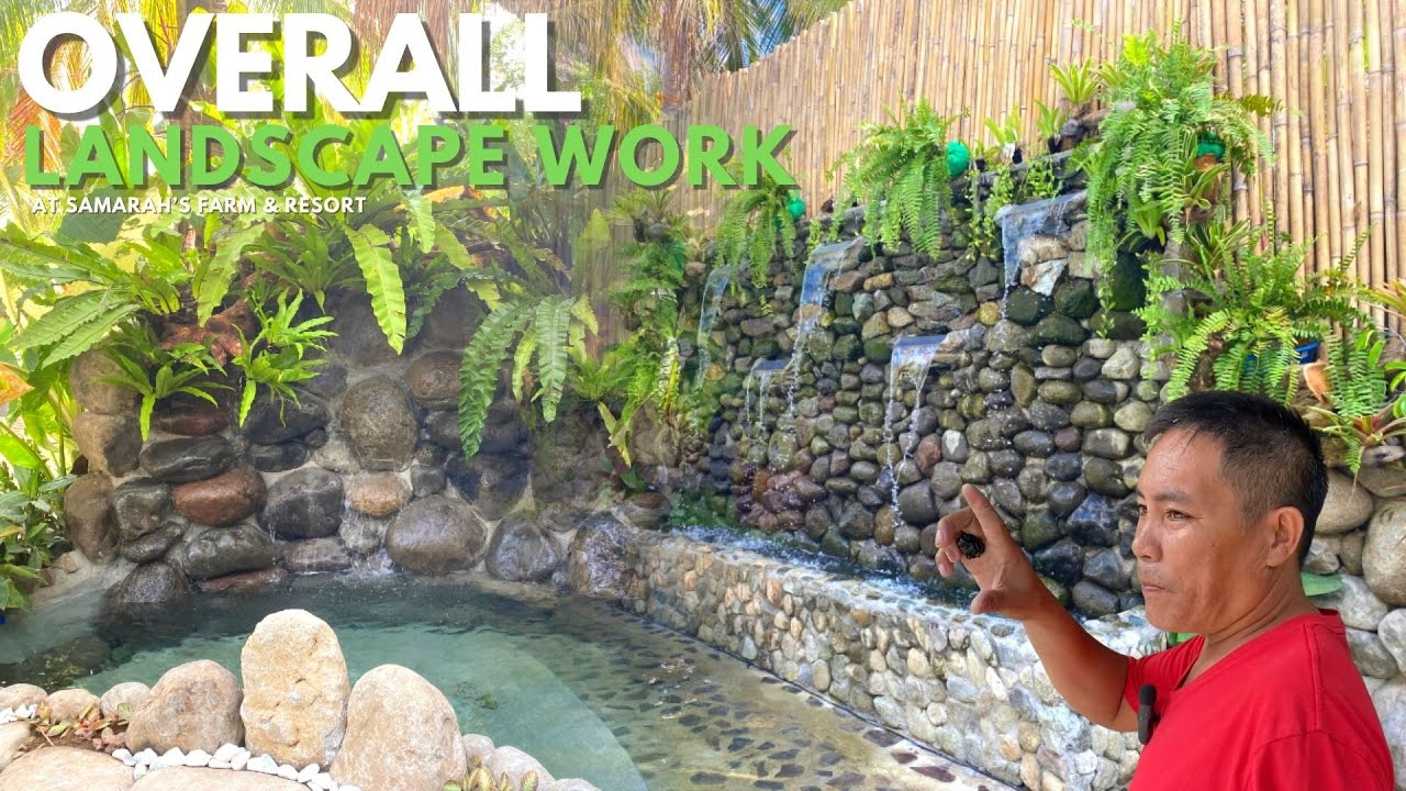 Overall Landscape Work At Samarah's Farm & Resort - YouTube