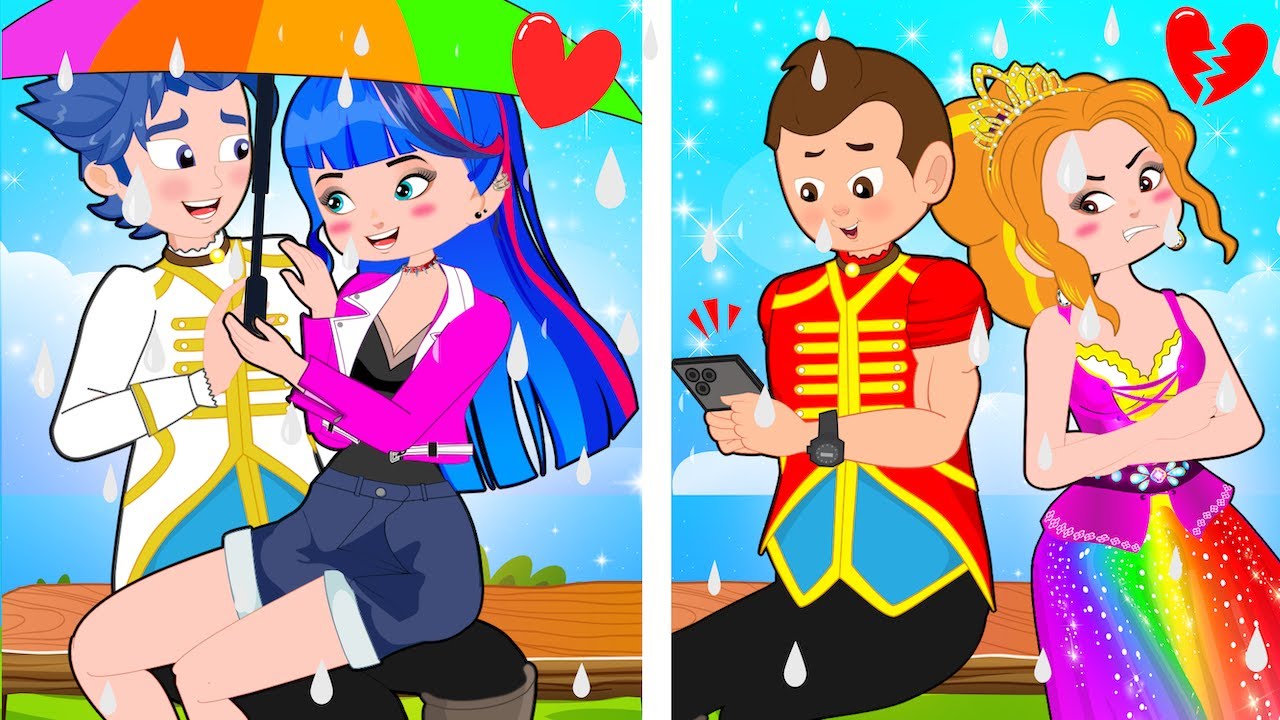 Princesses Falling in Love - Hilarious Cartoon Animation - YouTube