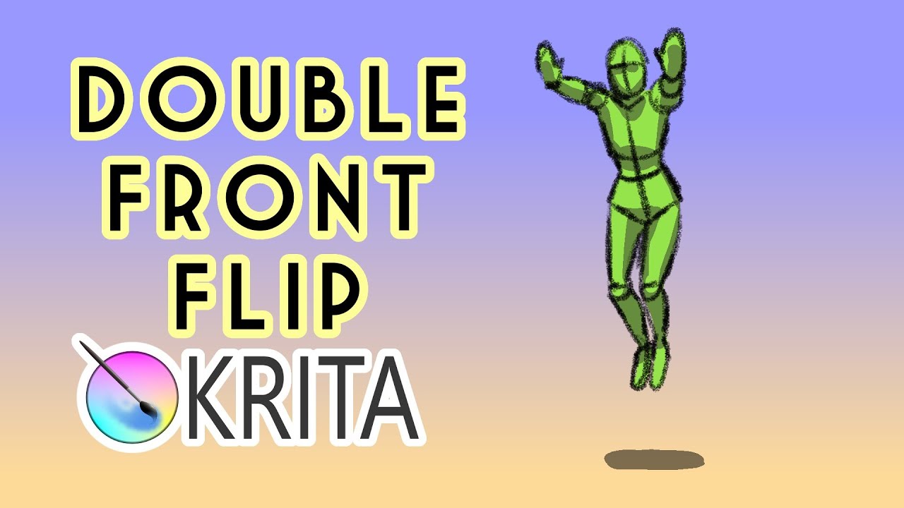 Krita: Double Front Flip (1:15hrs - No In-Between) - YouTube