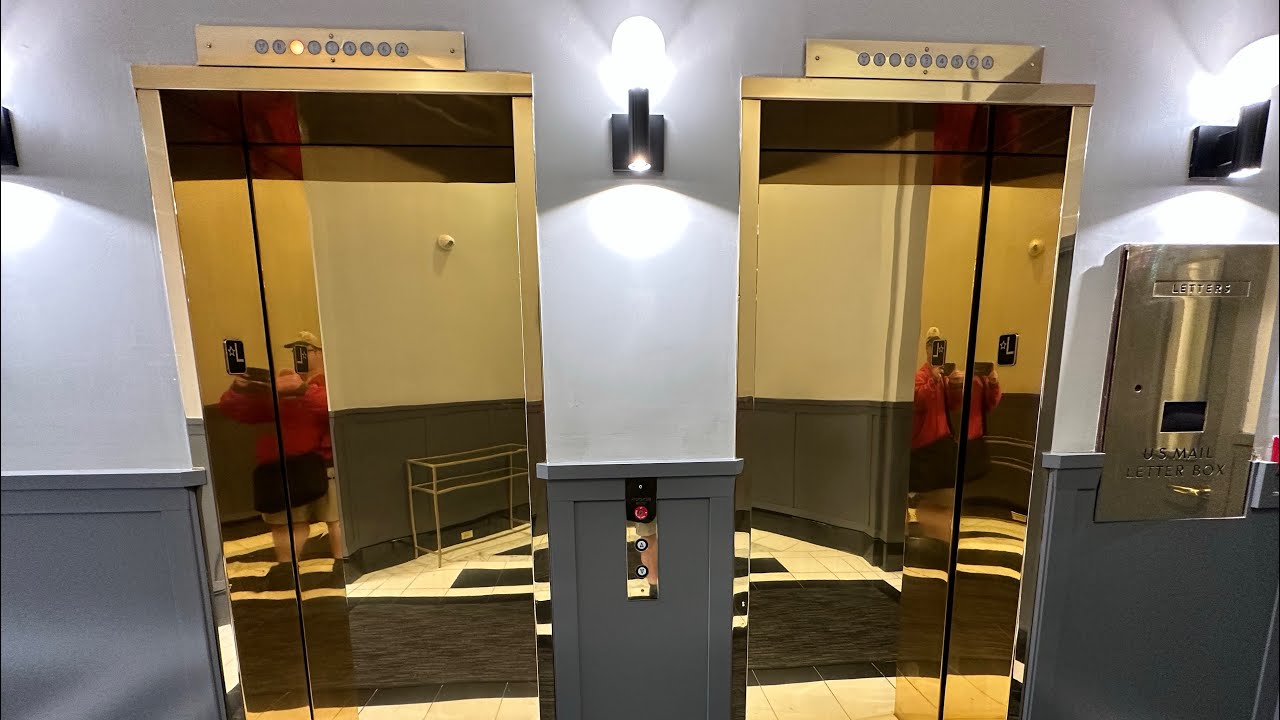 Nice traction elevators @ 12 Post Office Square in Boston, MA - YouTube