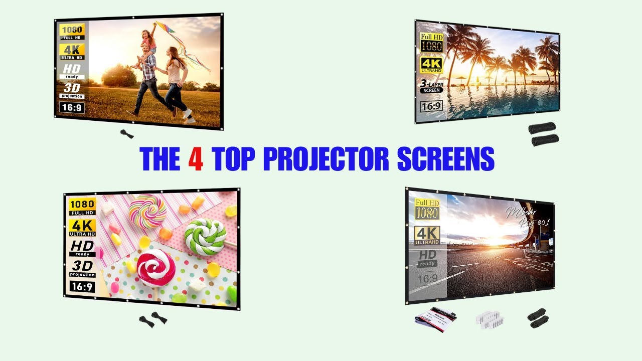 Your Viewing Experience| A Guide to the 4 Top Projector Screens. - YouTube
