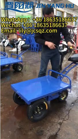 IN YANG HU Mini Electric Flatbed Trolley with Removable Battery ...