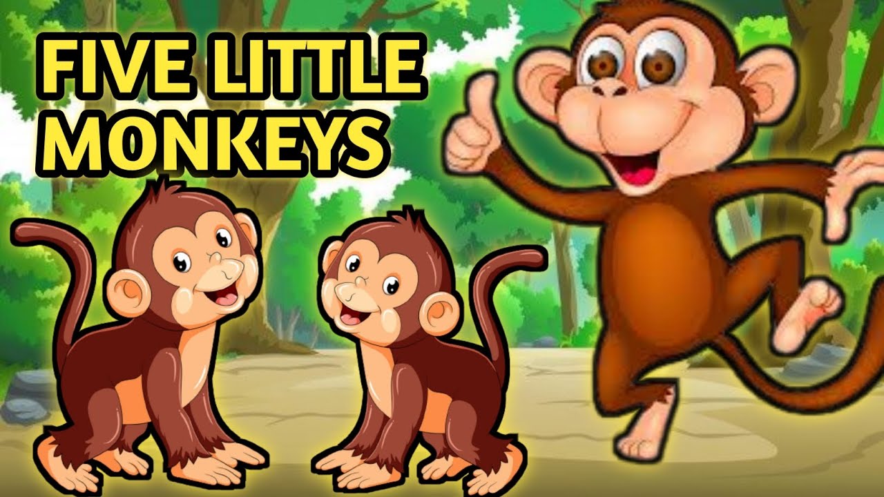 | Five Little monkeys | poems for kids more nursery rhymes kids ...