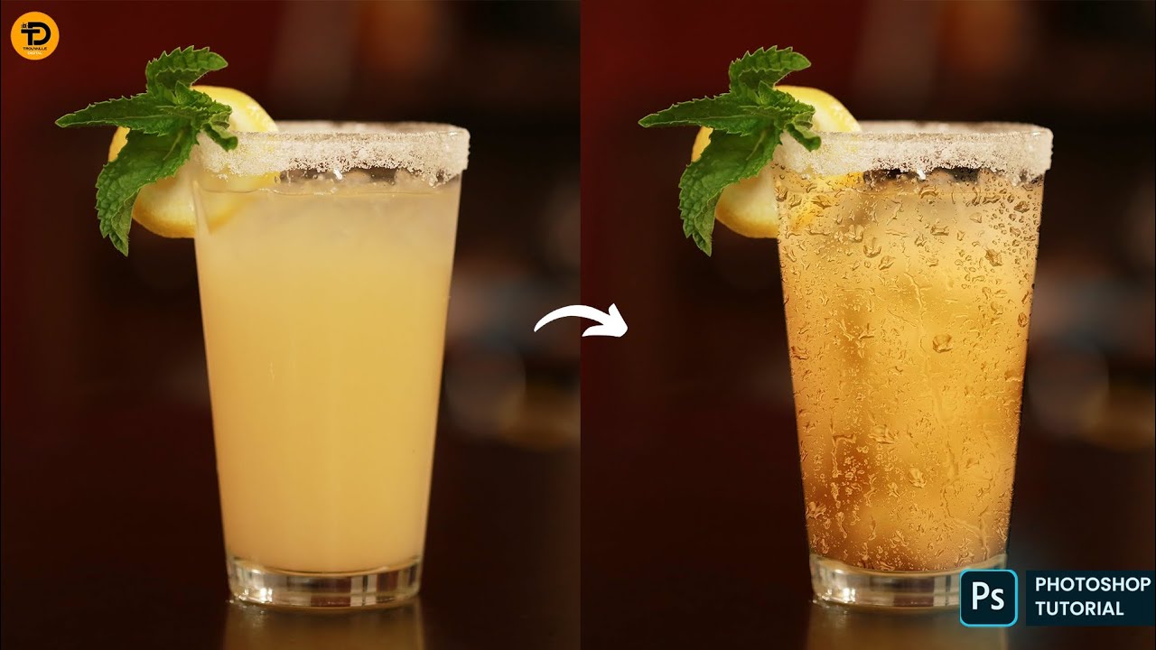 Create Realistic Wet Glass Effects in Photoshop - YouTube