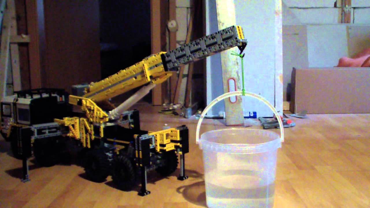 lego recovery crane load test - YouTube