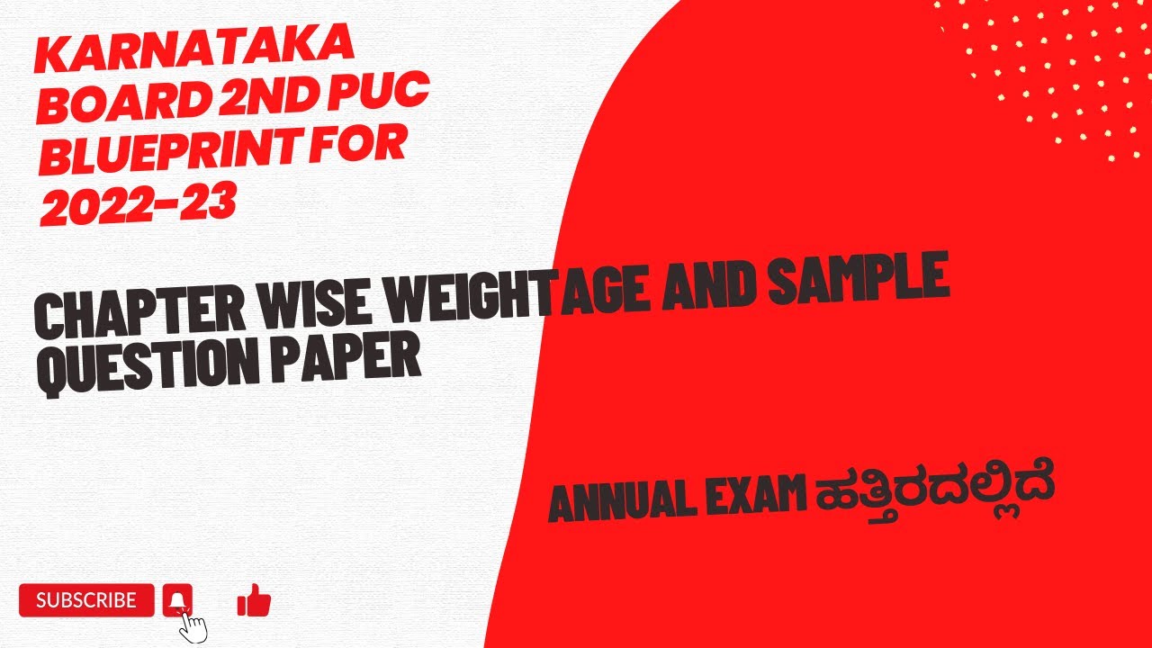 Karnataka PU Board Blueprint/ class 12 accountancy blueprint 2022-23 ...