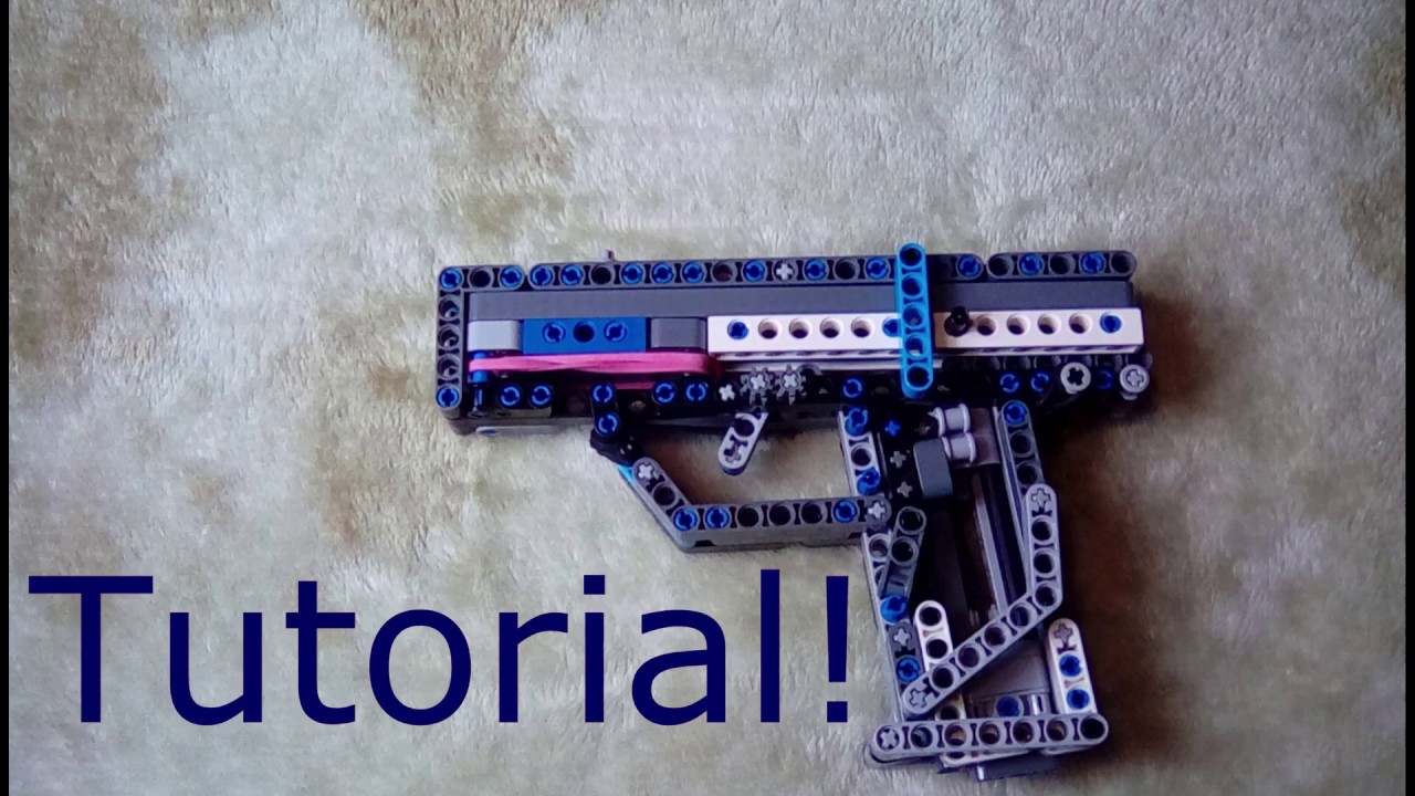 Lego technic pistol v1 Tutorial - YouTube
