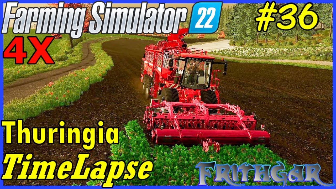 FS22 Timelapse, Thuringia 4x #36: Preparing Poplar! - YouTube