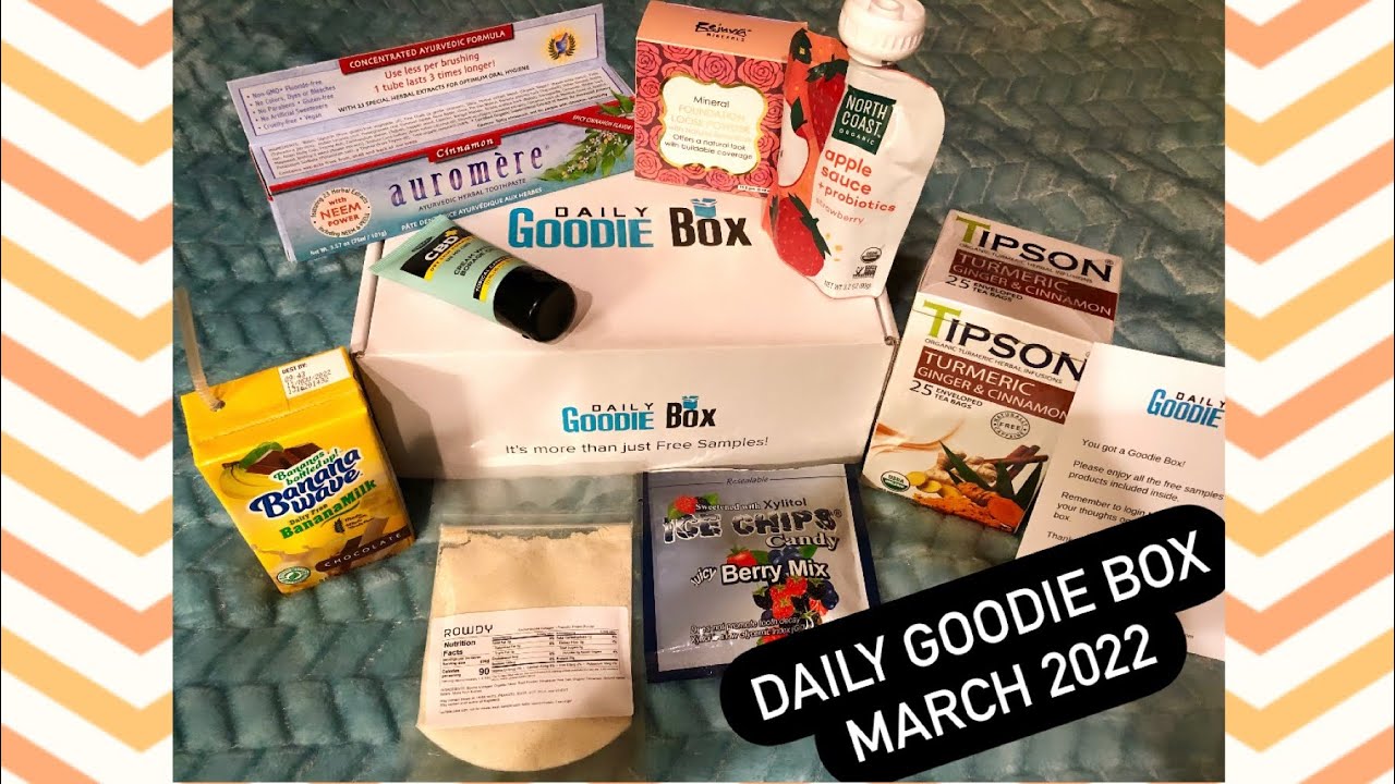 Daily Goodie Box March 2022 Unboxing Review! Plus Discount Codes ...