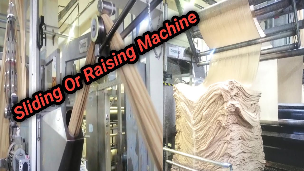Sliding Or Raising Machine,Fabric soft, wet processing, - YouTube