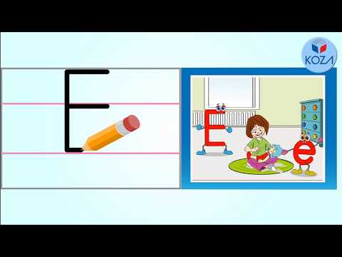 'E' Harfi Büyük Harf Yazma Videosu