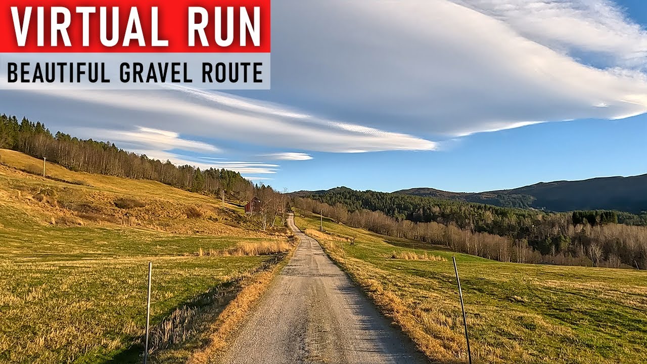 Virtual Run On Gravel In Beautiful Nature Scenery | Treadmill Workout ...