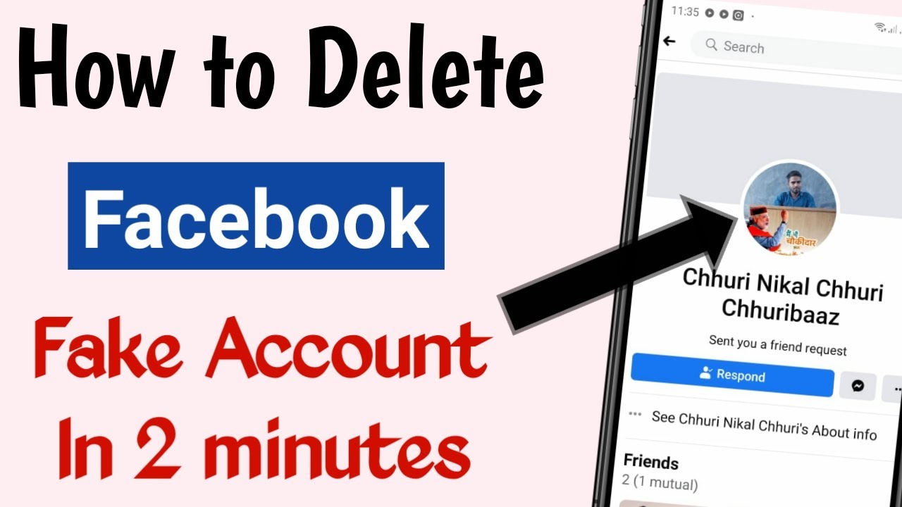 How to delete Facebook fake account | Delete facebook account ...