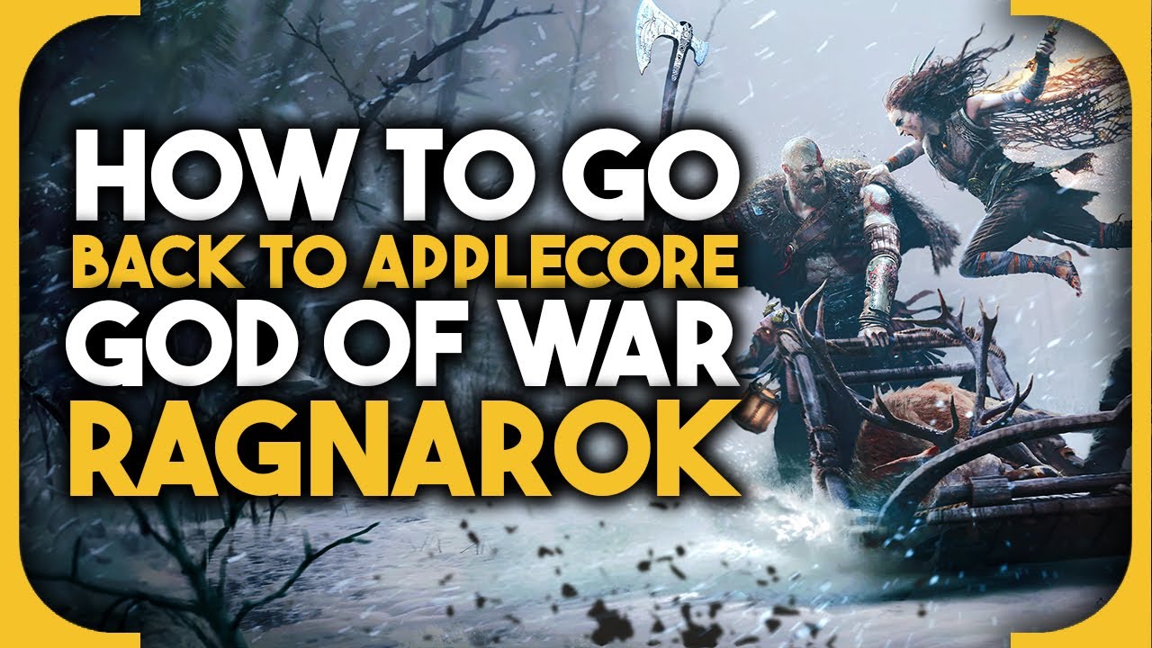 How to return back to The Applecore in God of War Ragnarok - YouTube
