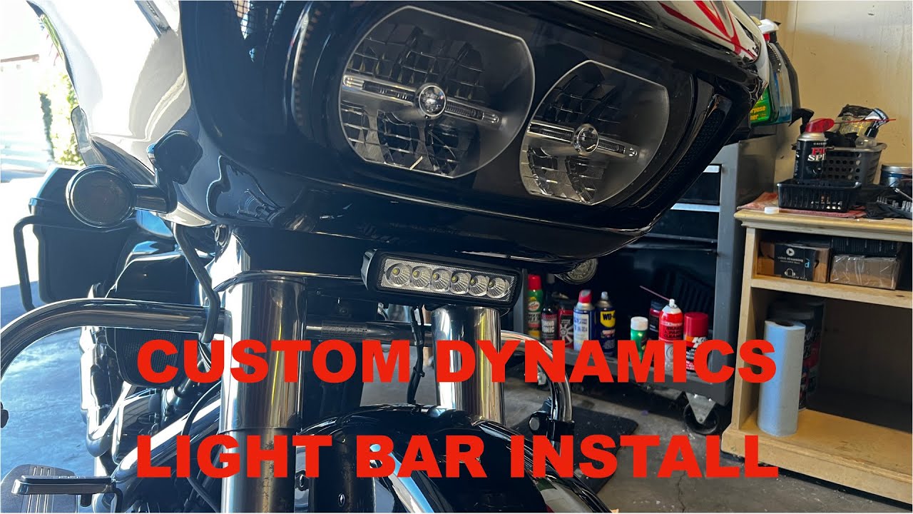 Custom Dynamics Light Bar install - Harley Davidson Road Glide 049 ...