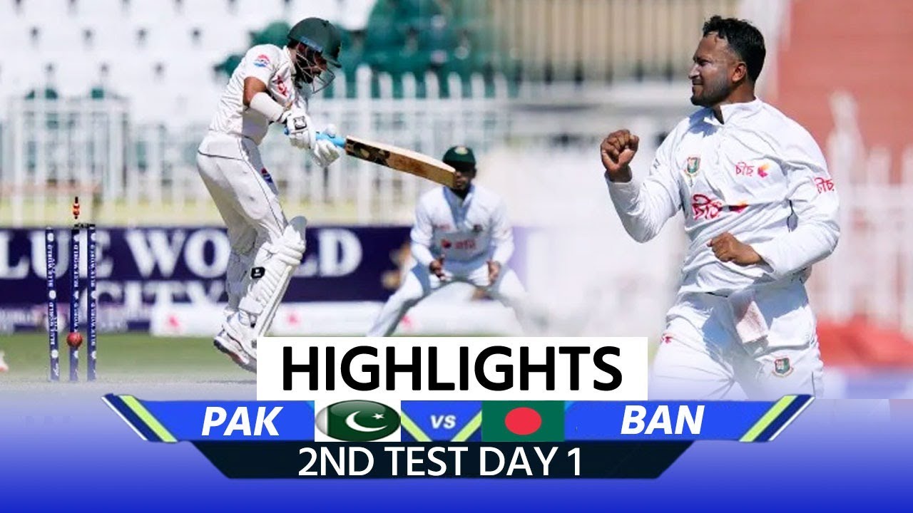 PAK vs BAN 2nd Test Day 2 Highlights : | Pakistan vs Bangladesh | Full ...