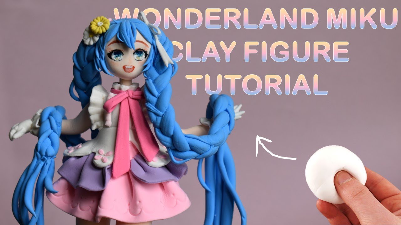 Hatsune Miku clay figure - easy and cheap clay anime figure tutorial ...