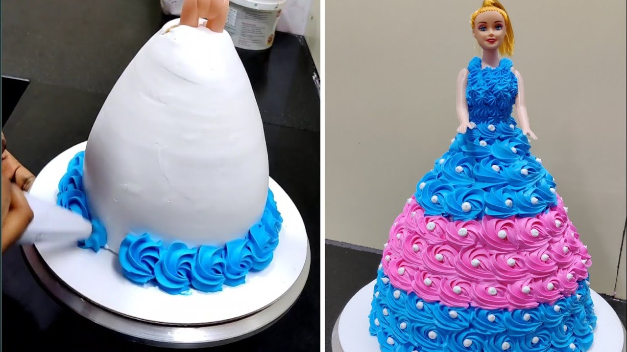 How To make Barbie Doll Cake Design Idea | Doll Cake Design - YouTube