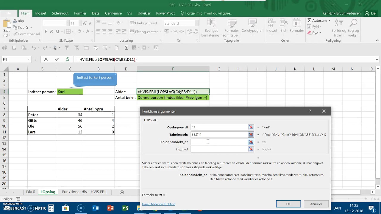 HVIS FEJL og LOPSLAG - YouTube