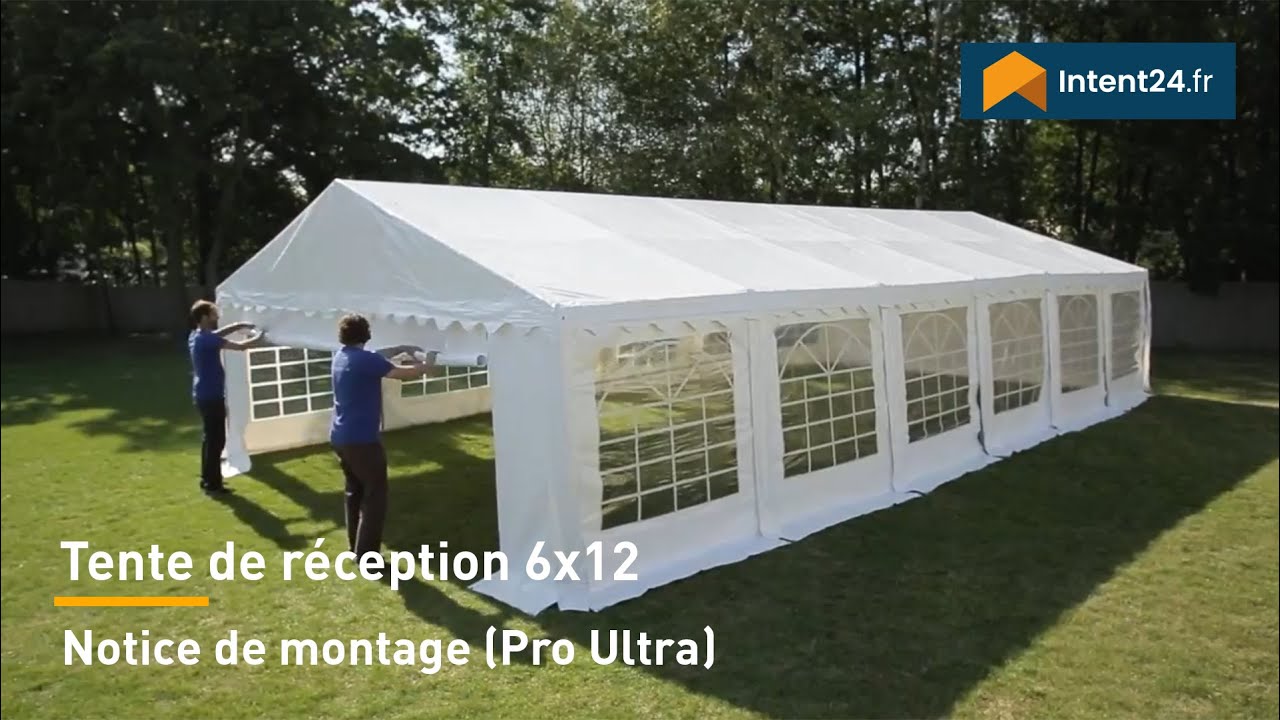 Montage 6x12 m - Tente de réception PRO Ultra - YouTube