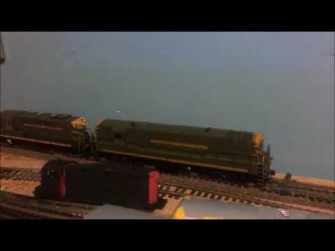 CN Trainmaster and CN 4800 HO scale - YouTube
