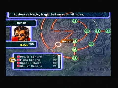Final Fantasy X PS2 Walkthrough Part 68 Master the Sphere Grid Powering ...