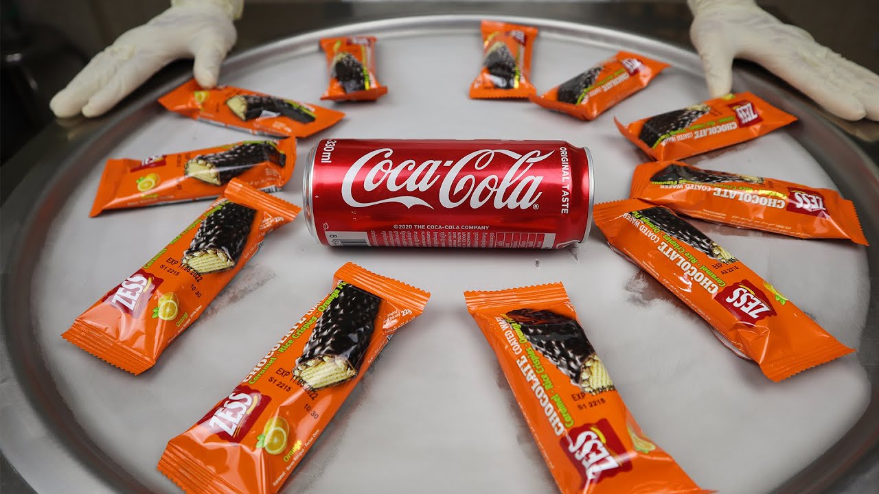 Coca Cola Chocolate Wafer Coated Ice Cream Rolls | Zess Chocolate ...