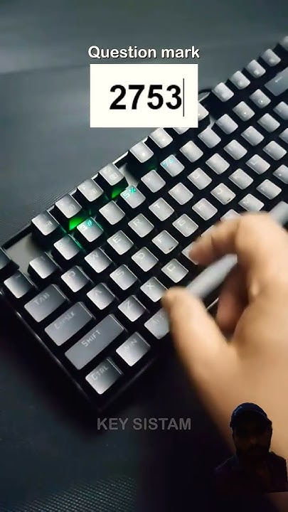 question mark short cut key #keyboard #gamingkeyboard #typing #coding #mechanicalkeyboard # ...