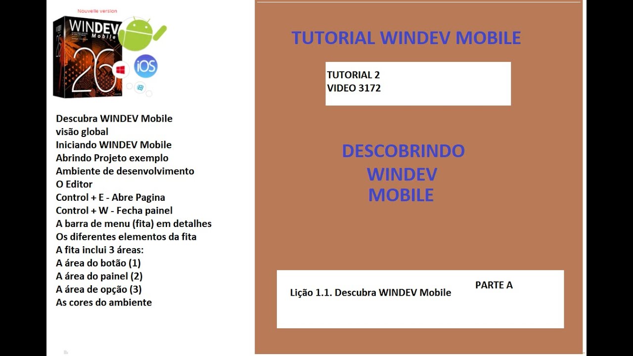 DICAS 3172 WINDEV MOBILE TUTORIAL 2 Lição 1 1 Descubra WINDEV Mobile ...