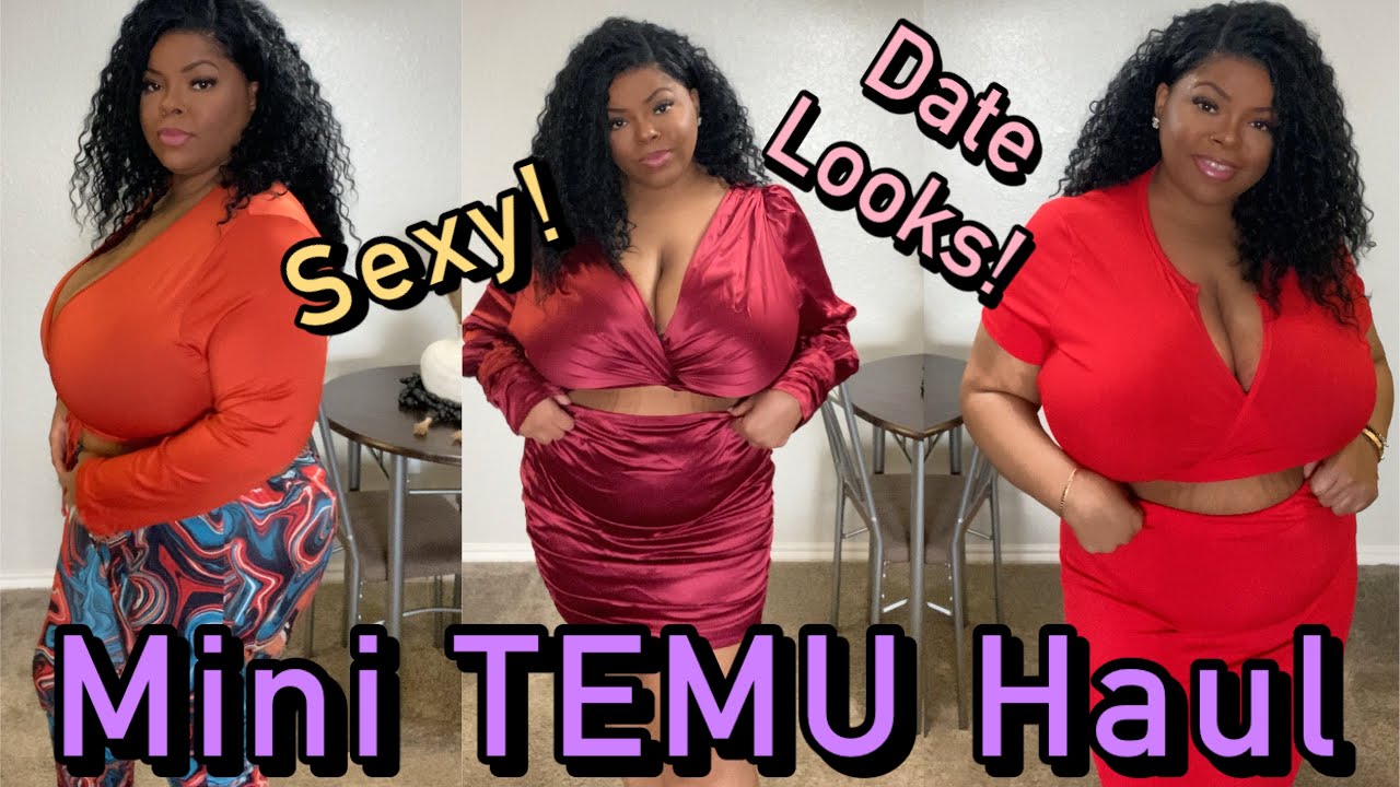 Mini TEMU Haul | Date Night Inspo | Grown & Sexy Looks | Plus Size ...