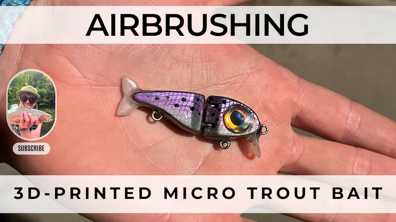 New Micro Trout Bait - 3D Printed Fishing Lure - YouTube
