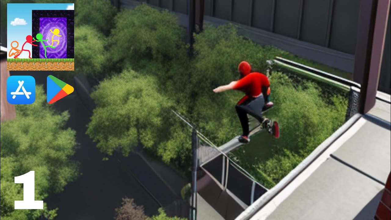 Stickman Parkour: Jump and run | Gameplay on IOS / ANDROID #1 - YouTube