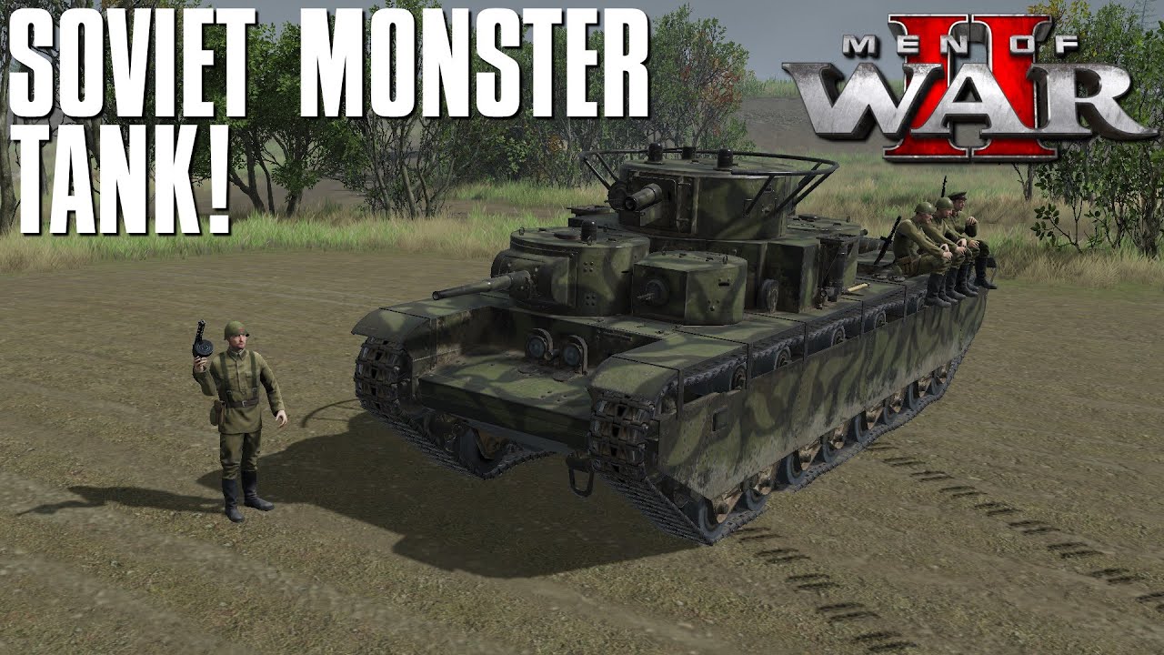 Soviet Monster Tank- Combined Arms 2v2 - Men of War 2 - feat Hans and ...