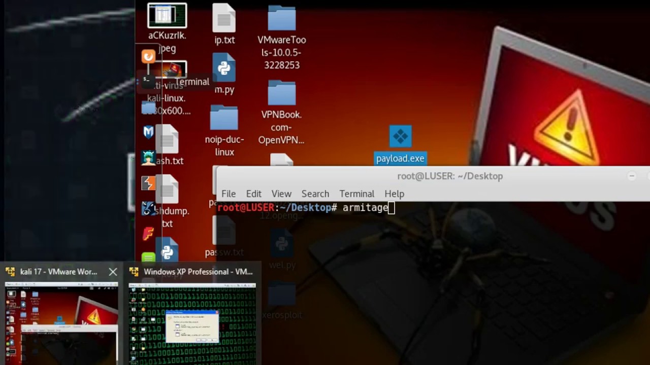 armitage(payload meterpreter) - YouTube