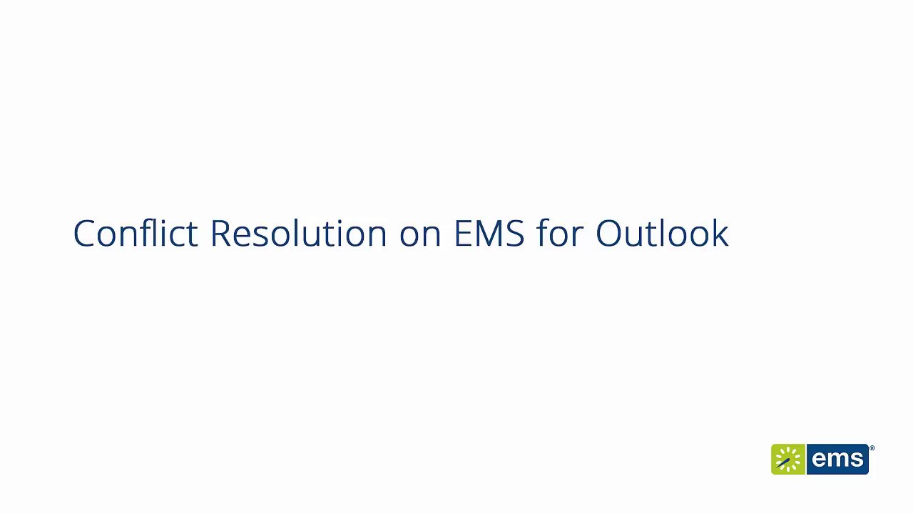 EMS for Outlook: Drag and Drop Conflict Resolution - YouTube