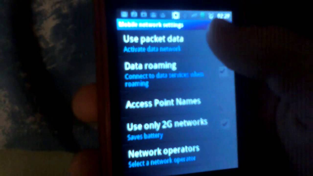 How To Turn On Packet Data On Samsung Galaxy Phone - YouTube