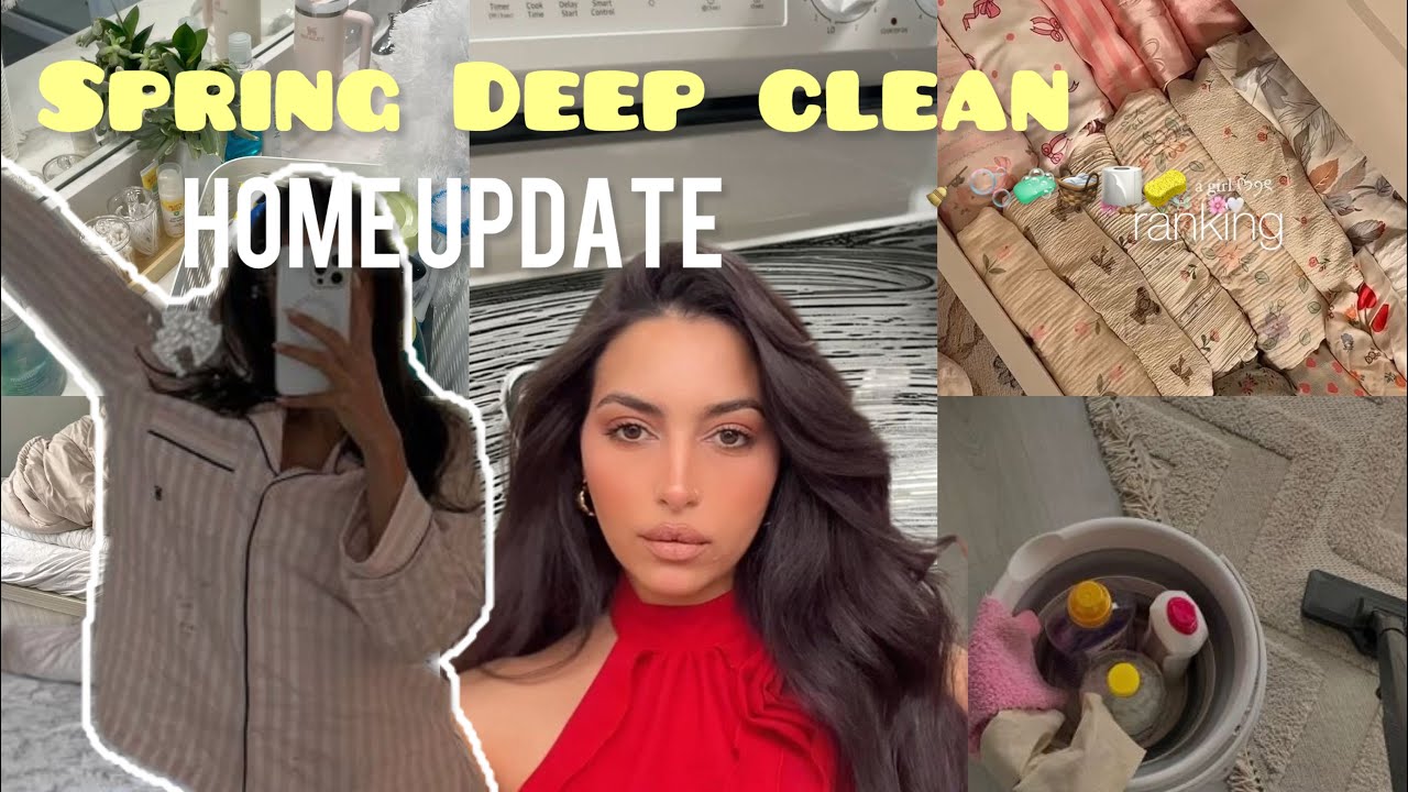 Spring deep clean 🧼 نهار ديل روينة و تمارا + جولة في داري 🥹🙏🏻 - YouTube