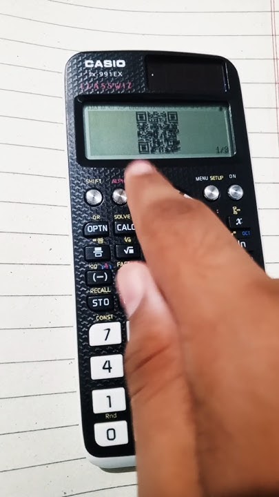 How to change your QR code design in Casio fx991ES calculators #casiocalculator #math - YouTube